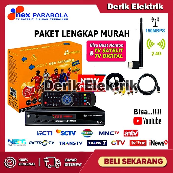 SET TOP BOX NEX PARABOLA COMBO DVB T2 DAN DVB S2 TV DIGITAL DAN SATELIT ...