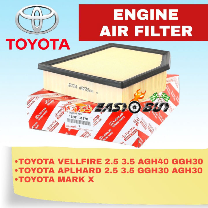 Original Toyota Engine Air Filter - 17801-31100 & 17801-31170 - Toyota ...