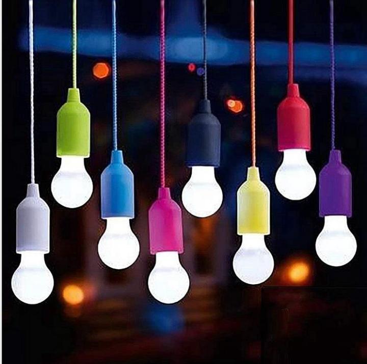 EcoSport Colorful Portable Pull Light Bulb Lantern Outdoor Garden ...