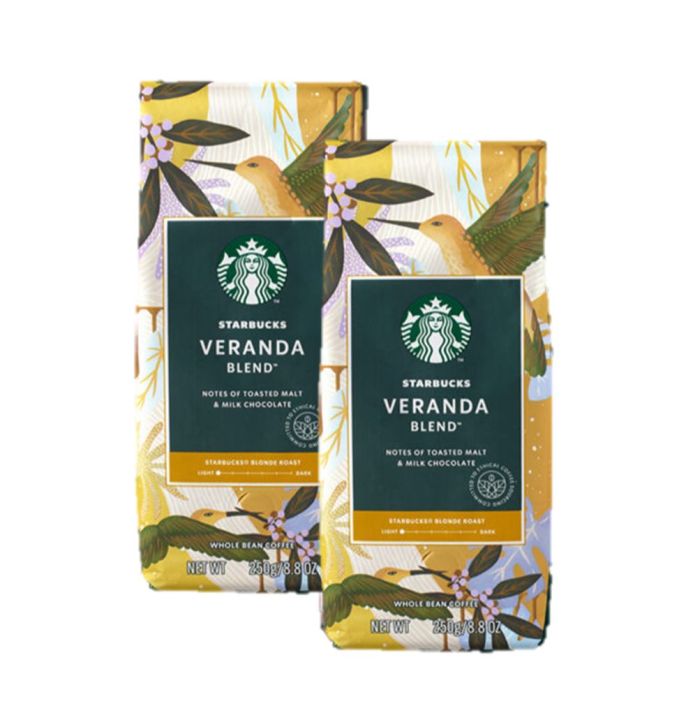 STARBUCKS Coffee Bean Roasted VERANDA Blend (USA Imported) สตาร์บัค ...