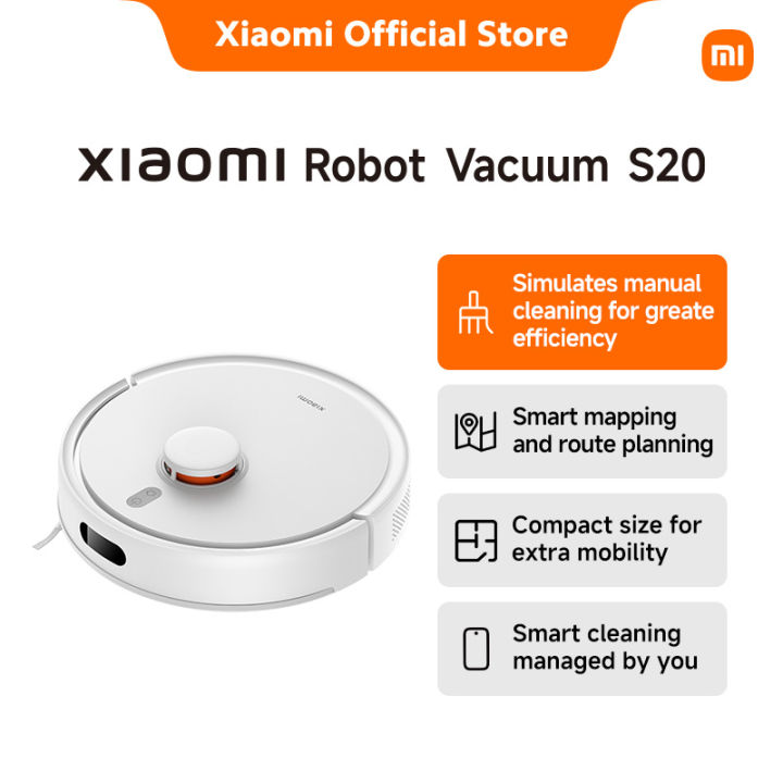 Xiaomi Robot Vacuum S20 | Simulates manual cleaning, Smart mapping and ...