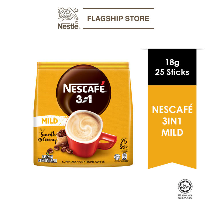 NESCAFE 3in1 Mild 25 Stickpack 18g | Lazada