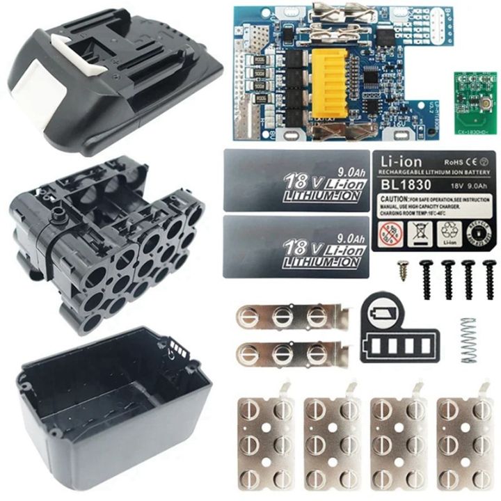 (REJY) For 18V 9.0Ah BL1860 BL1890 Li-Ion Battery Case PCB Charging ...