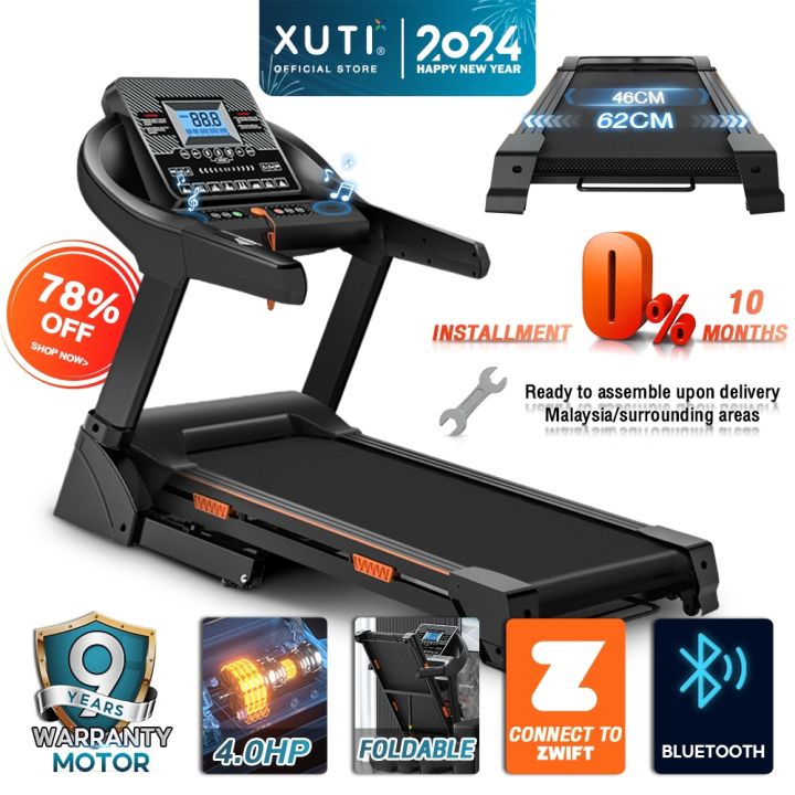 XUTI 4.0HP Treadmill Incline adjustable electric treadmill Large ...