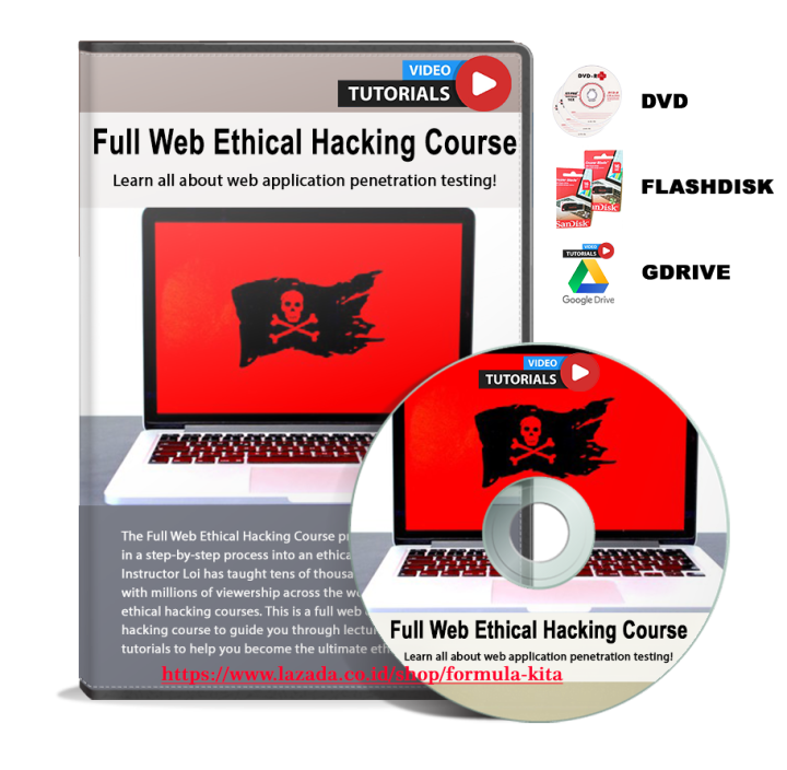 VIDEO TUTORIAL FULL WEB ETHICAL HACKING COURSE | Lazada Indonesia