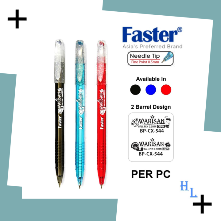 Faster CX-544 0.5mm Bullet Tip Ball Point Pen | Lazada