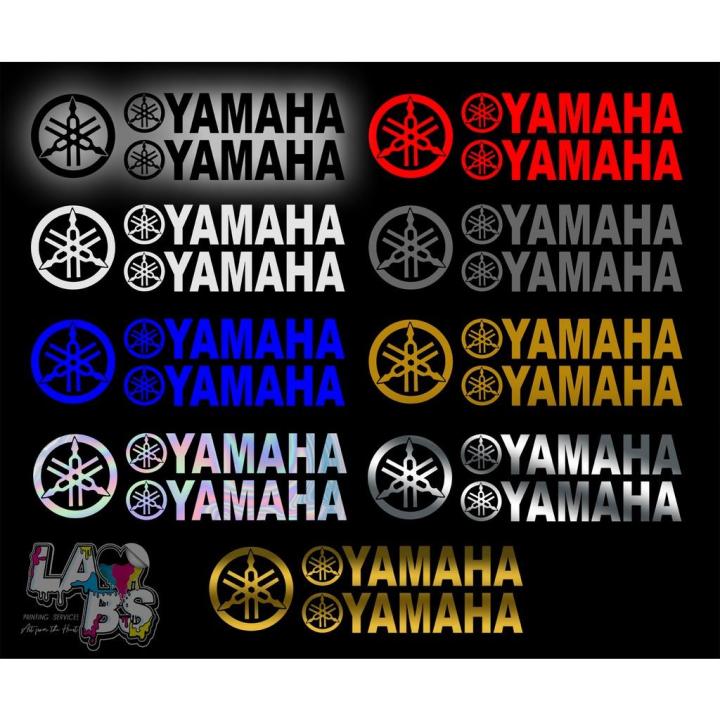 YAMAHA logo sticker set with free 1 big logo | Lazada PH