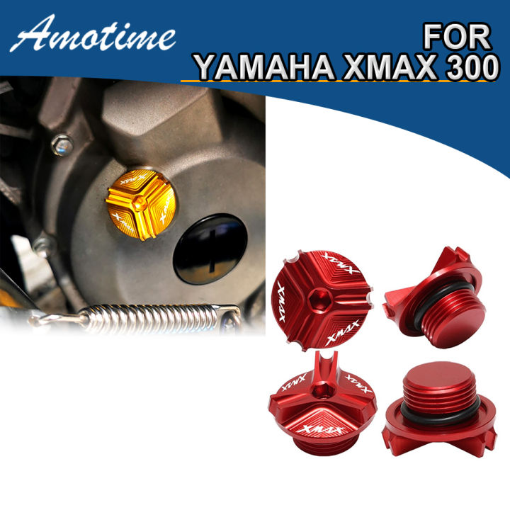 For Yamaha XMAX 300 250 400 Motorcycle parts Engine Oil Drain Plug Sump ...