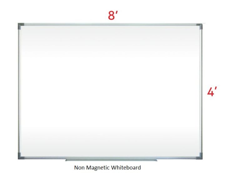 Perfect Whiteboard Non Magnetic Whiteboard Size 4'x8' C/W Aluminium ...