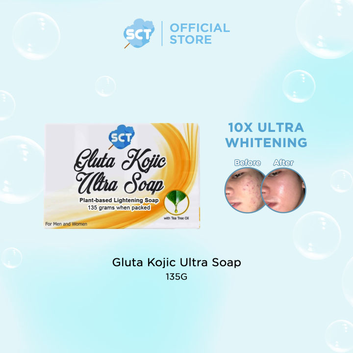 SCT Gluta Kojic Ultra SOAP Plant-based Lightening SOAP; 1-Piece x 135 ...