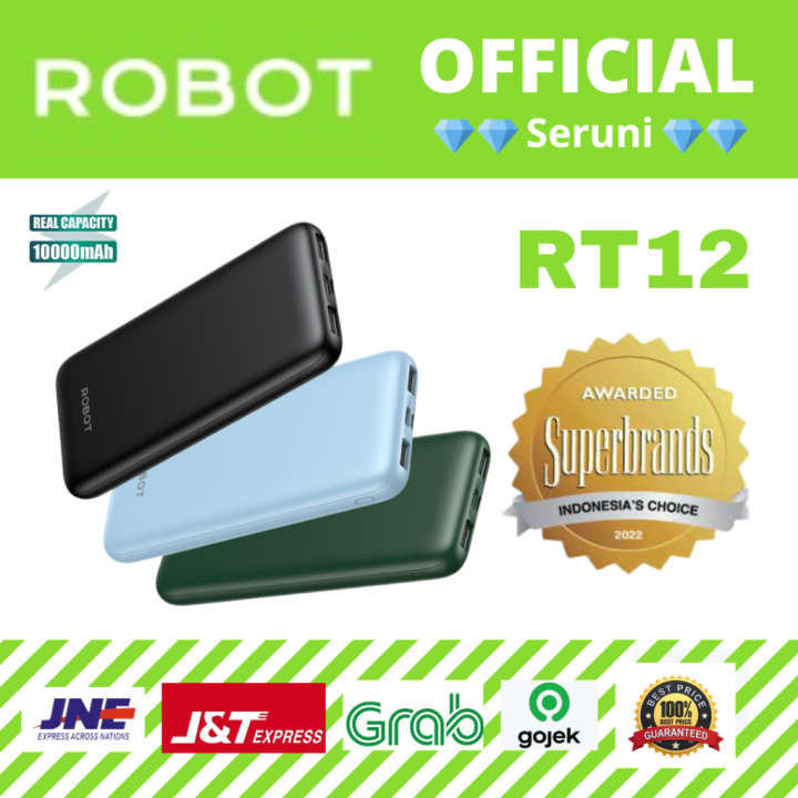 power bank ROBOT PowerBank RT12 10000 mAh Dual Input Output Slim ...
