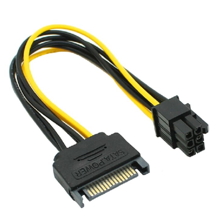 SATA 15pin Revolution 6pin Graphics Power Cord Serial Port To 6-pin ...