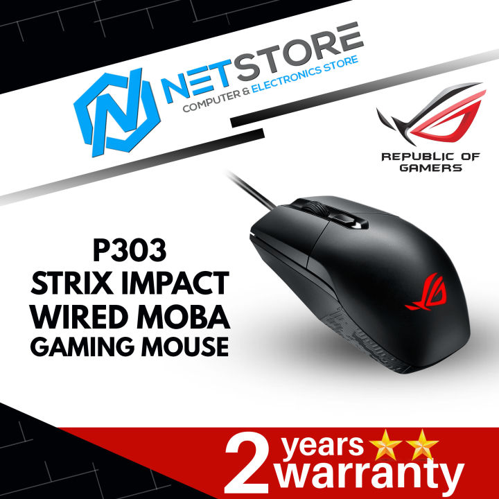 ASUS ROG P303 Strix Impact Wired Gaming Mouse 90mp00p0-b0ua00 | Lazada