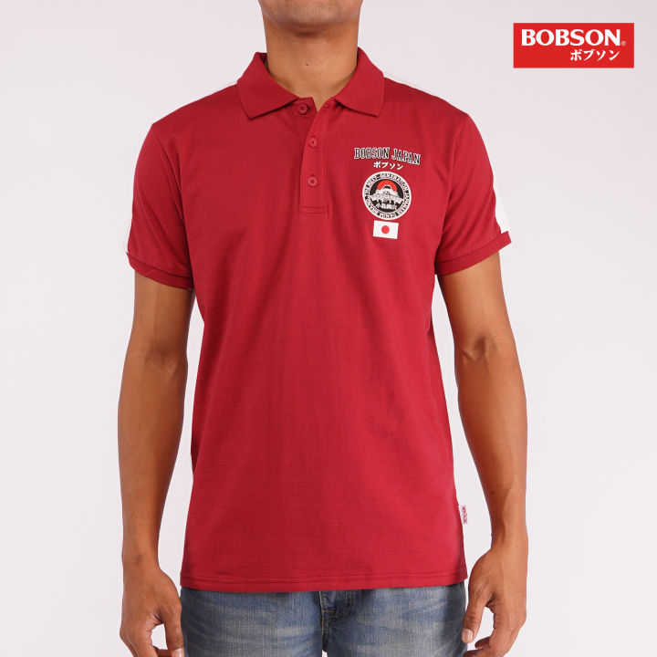 Bobson Japanese Basic Collared for Men Stretchable Fabric Slim Fitting Casual Apparel Missed ...