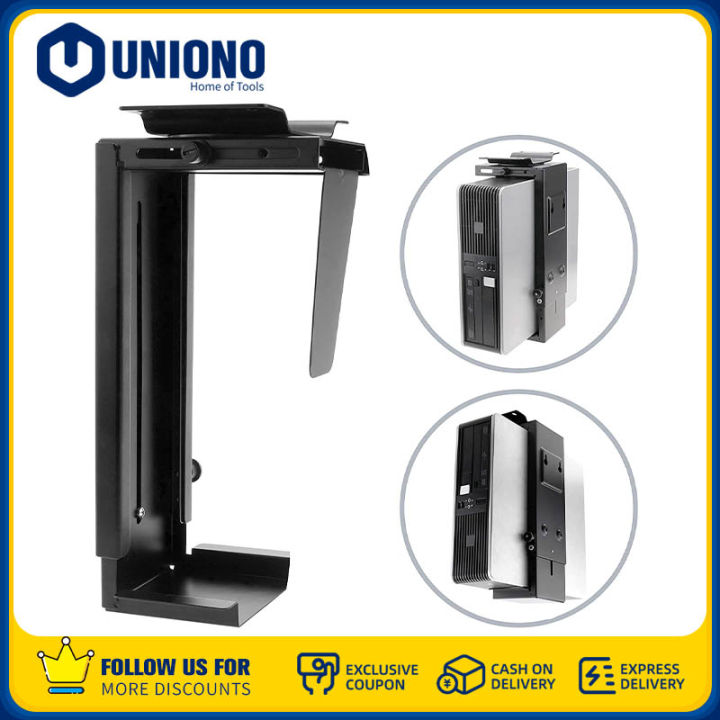 Uniono Adjustable Under Desk CPU Holder, Computer Stand, Computer Mount ...