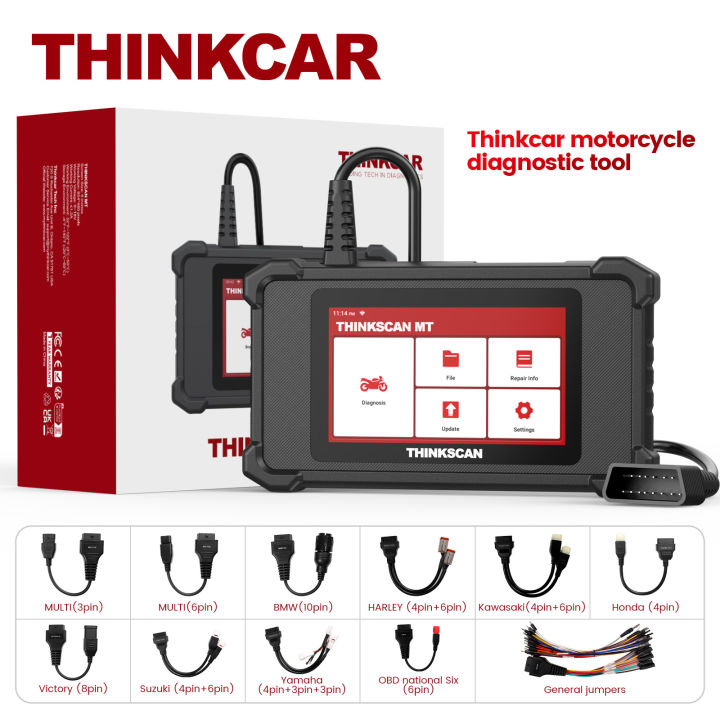 THINKCAR Thinkscan MT Motorcycle Diagnostic Tool Motorcycle Scanner ...