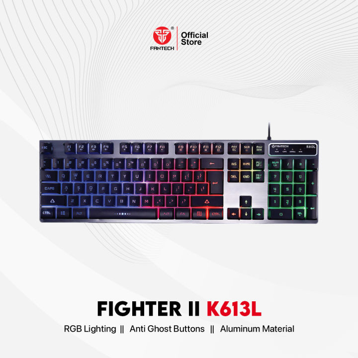 Fantech FIGHTER II K613L Full Size RGB Gaming Keyboard | Lazada Indonesia