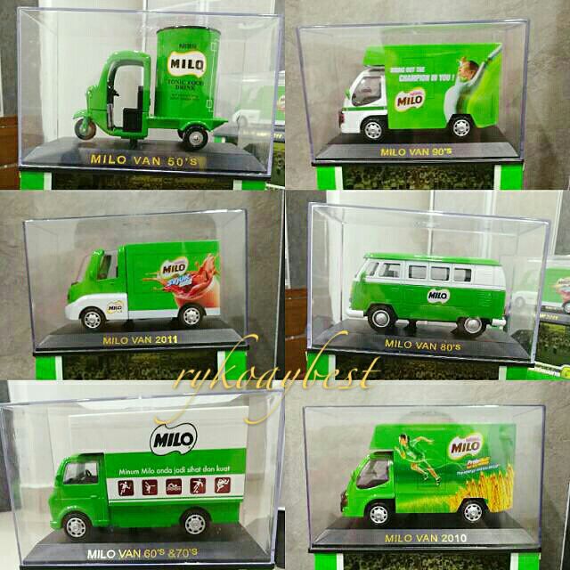 (SMALL Full Set) Limited Edition Original Milo Van Diecast Nestle Mini ...