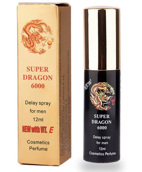 ส่งด่วน/ Super Dragon 6000 MEN SPRAY สูตรเข้มข้น ผสม วิตามิน E / 1 ขวด ...