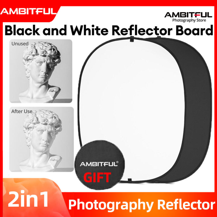AMBITFUL 2in1 100 x 150cm 150 x 200cm Portable Oval Multi-Disc White ...