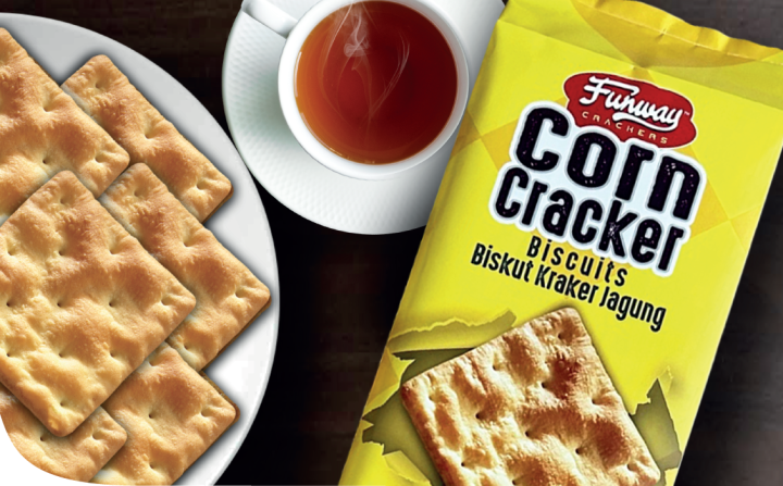 FUNWAY CORN CRACKER BISCUIT 400mg | Lazada