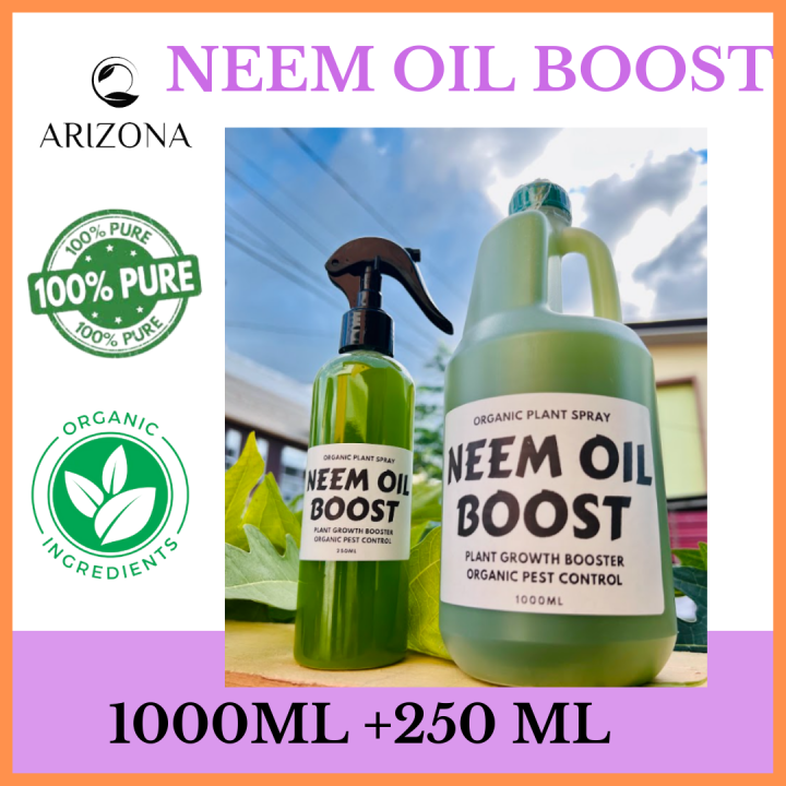 ARIZONA 1 Liter + 250mL Spray NEEM OIL PLANT SPRAY, (Ready to use ...
