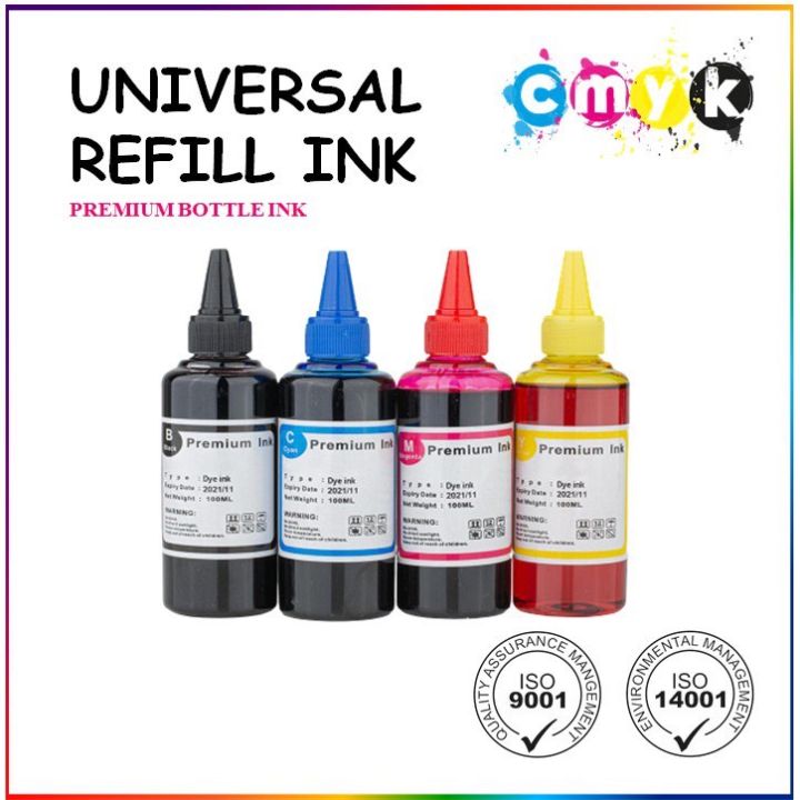 Refill ink UNIVERSAL Printer Refill Ink 100ml for CANON 47 57 88 98 745 ...