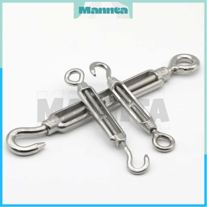 M4 M6 M8 Turn Buckle Durable 304 Stainless Steel Turnbuckle Hook And ...