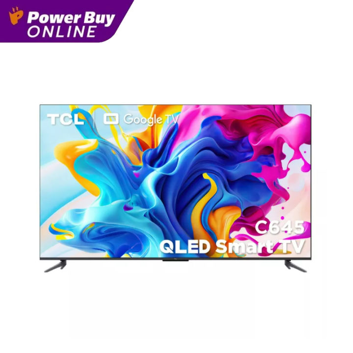 TCL ทีวี 55C645 UHD QLED (55", 4K, Google TV, ปี 2023) รุ่น 55C645 | Lazada.co.th