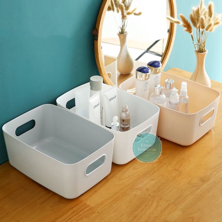 [S/M/L Size] Storage Box Organizer with Lid and Handle Japanese Style ...