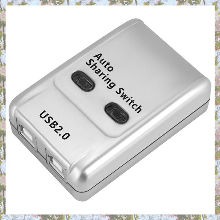 USB 2.0 Auto Sharing Switch 2 Port HUB Adapter Switcher for 2 PC Printer USB Switch Devices ...