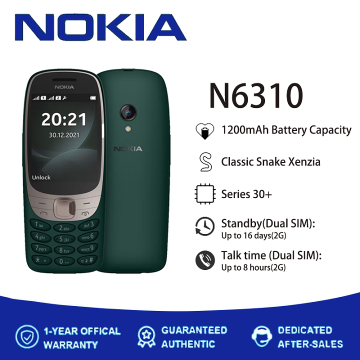 Original Keypad Phone Nokia 6310 Feature Phone Dual SIM Dual Standby ...
