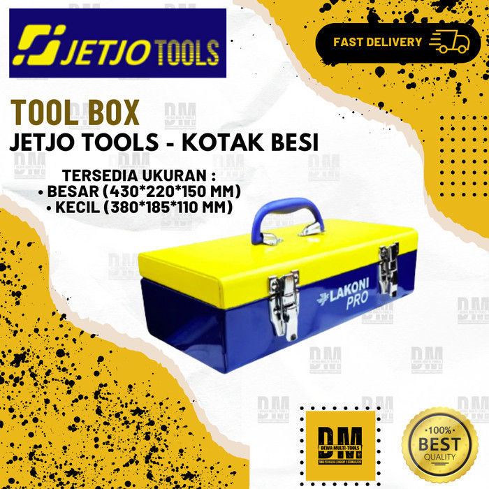 JETJO TOOL Lakoni Pro Tool Box Toolbox Kotak 1 Susun Besi Besar/Kecil ...