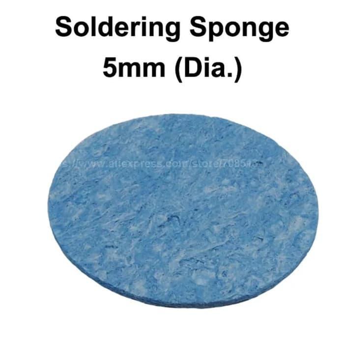Sponge pembersih Solder Bulat 5cm tip cleaner Spon biru untuk solder ...