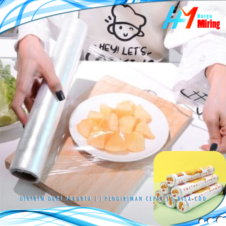 Plastik Wrap Pembungkus Makanan 30cm x 10mtr Food Wrapping Roll Food ...