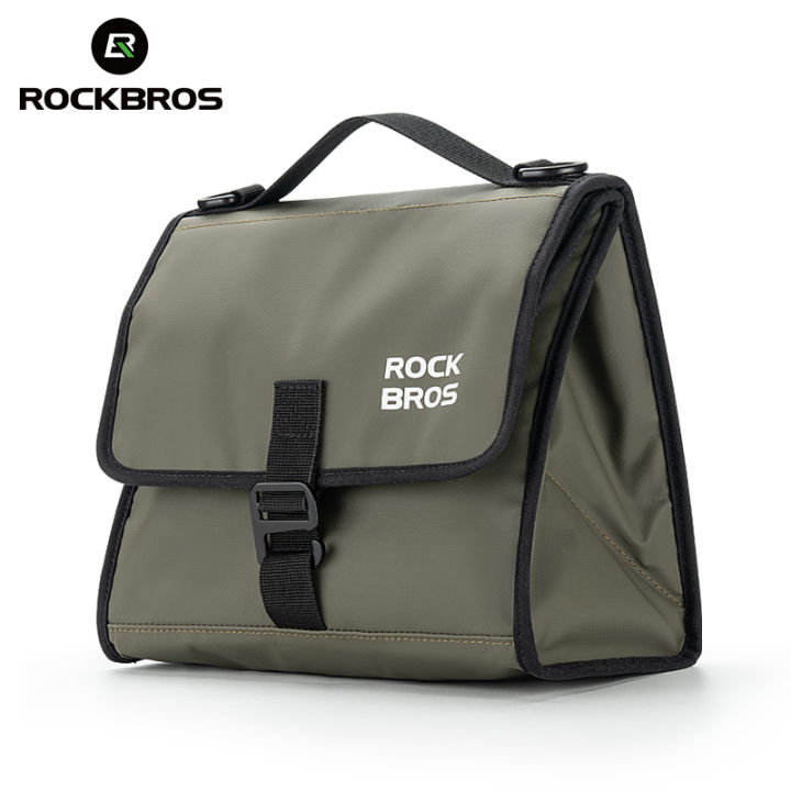 ROCKBROS Folding Bike Front Bag 4-7L Foldable Picnic Insulation Bags ...