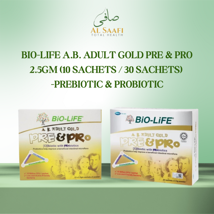 BiO-LiFE A.B. Adult Gold Pre & Pro 2.5gm (10 sachets / 30 sachets ...