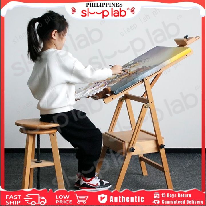 Flat standing easel for art students oil stand type easel Foldable ...