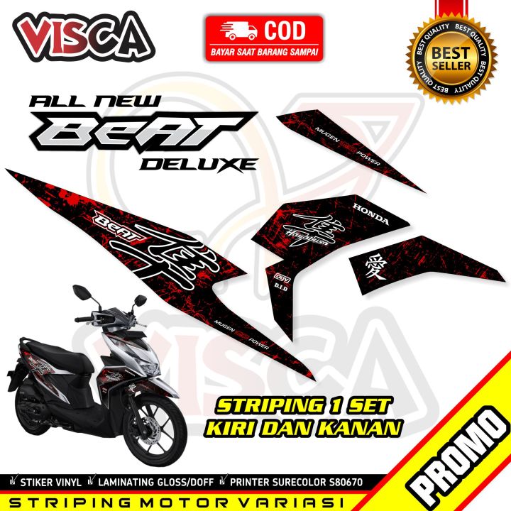 Striping Motor Beat 2020 - 2023 Variasi Desain Hayabusa | Lazada Indonesia