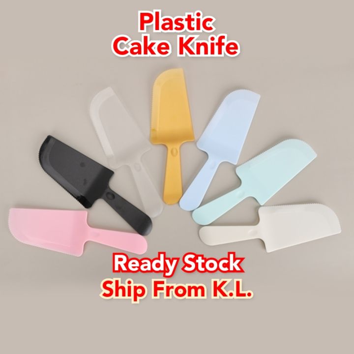 Cake Knife (Plastic) Disposable Cake Knife (Ready Stock) Come With ...