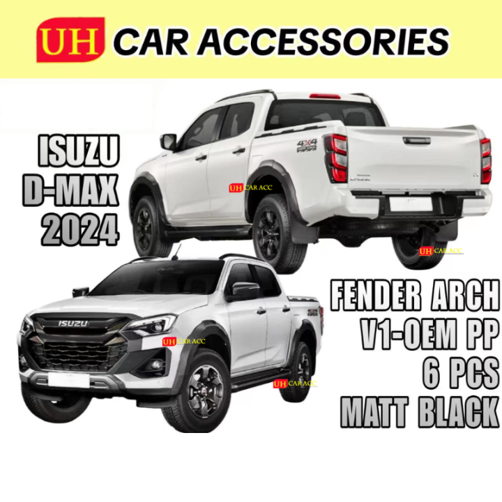 ISUZU DMAX D-MAX 2024 2025 FACELIFT PP FENDER ARCH FLARES FLARE | Lazada