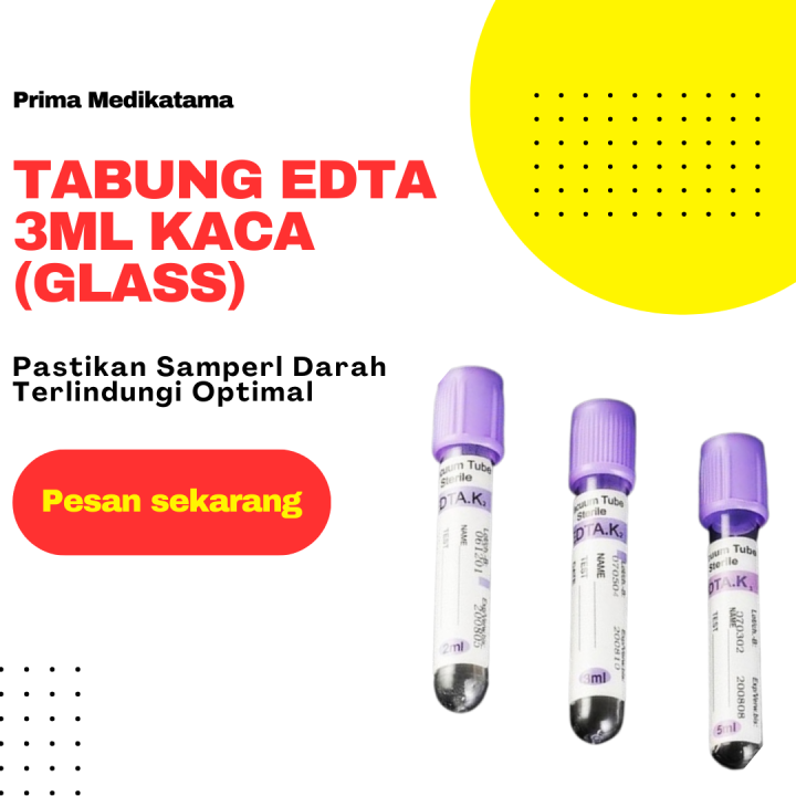 Tabung Edta Merk GB Lab Sampel Darah Stabil Selama Beberapa Hari Ukuran ...
