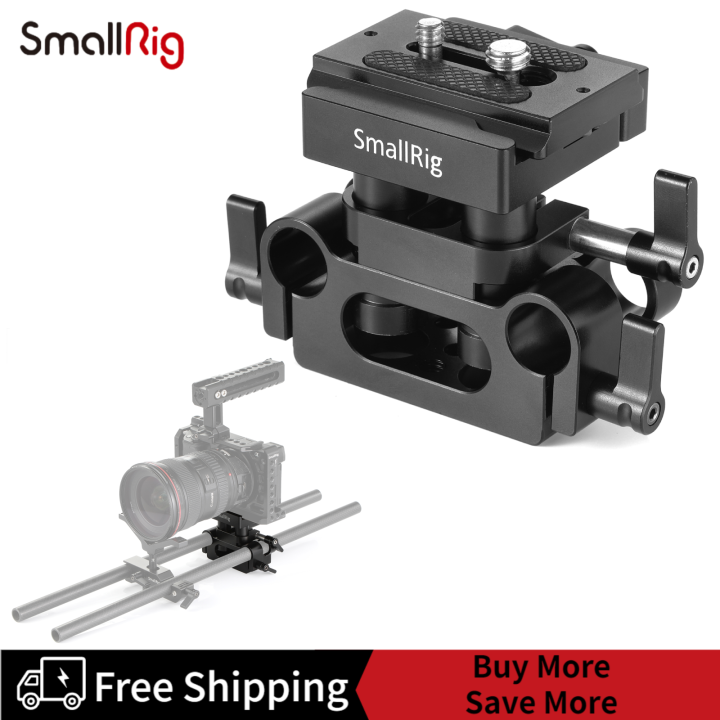 SmallRig Universal 15mm Rail Support System Baseplate DBC2272B | Lazada