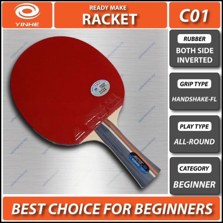 Yinhe Racket C01 Ready Make Table Tennis Racket Handshake-FL | Lazada