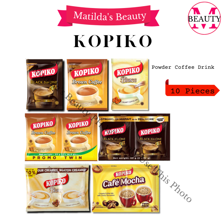 Kopiko 3in1 Coffee - Brown Twin Pack 53g x 10 sachets Kopiko Blanca ... Kopiko 3in1 Coffee - Brown Twin Pack 53g x 10 sachets Kopiko Blanca ...