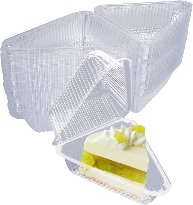 10/100PCS Triangle Plastic Take Out Containers Clamshell Take Out Tray ...