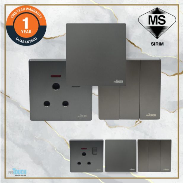 Retouch Ultra Rimless Socket and Wall Switch Slim Modern Switch Design ...