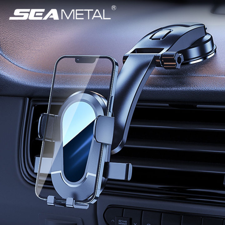 SEAMETAL Car Sucker Mobile Phone Holder 360 Degree Rotating Phone Clip ...