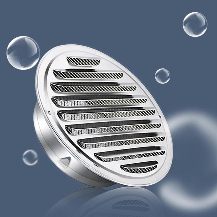 Fityle Round Stainless Steel Air Vent Grilles Soffit Vents Anti Rust ...