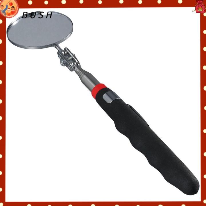 BUSH Extends 24-73cm Telescoping Inspection Mirror Black Stainless ...